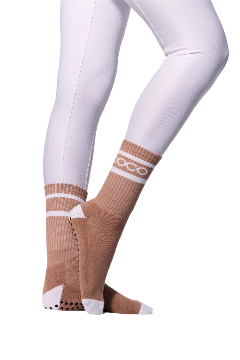 COCO Grip Socks | Nude & White – coco on the go